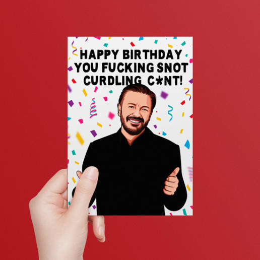 Ricky Gervais Birthday Card - All Things Banter