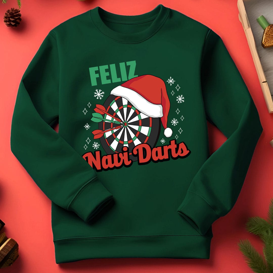 Feliz Navi-Darts Christmas Jumpers - All Things Banter