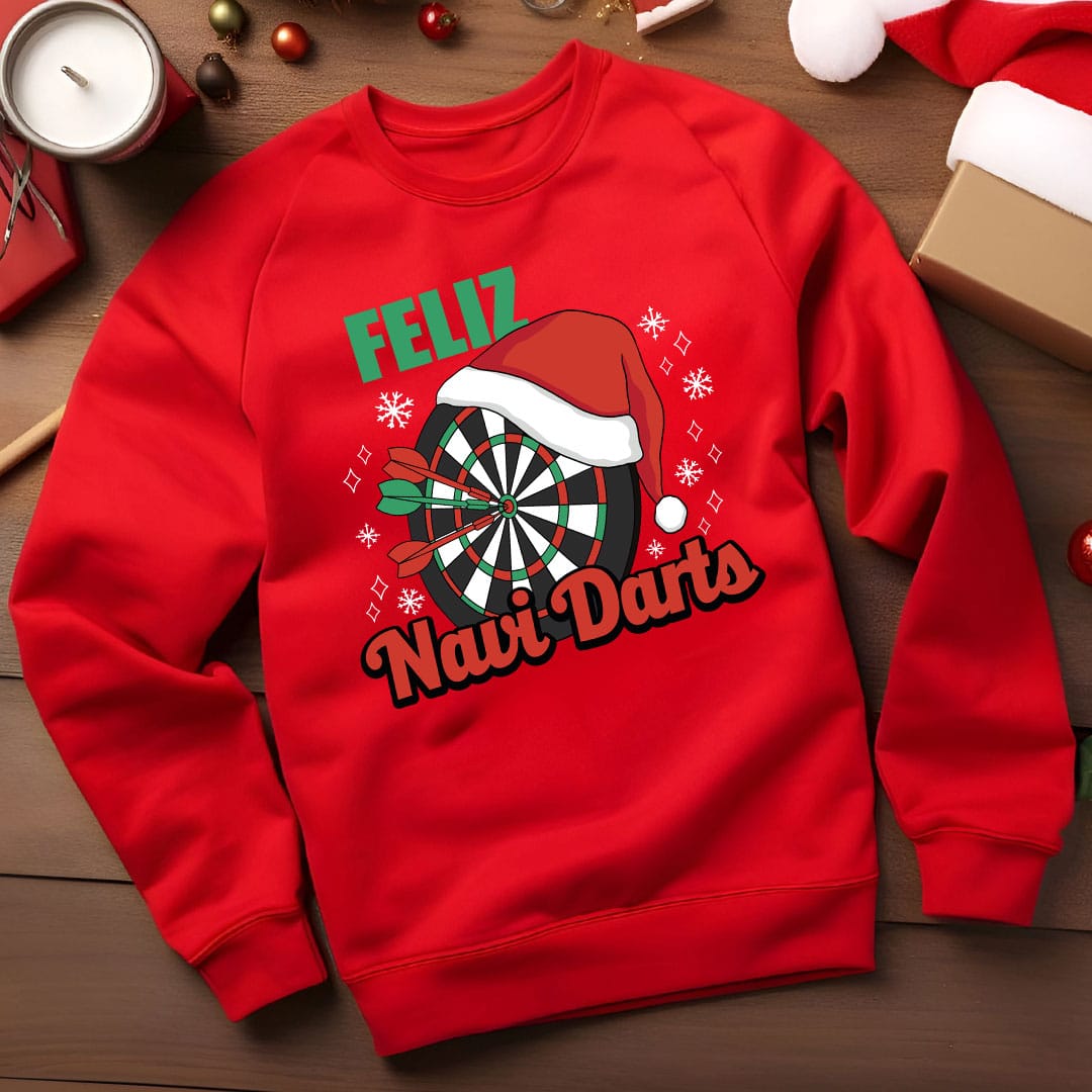 Feliz Navi-Darts Christmas Jumpers - All Things Banter