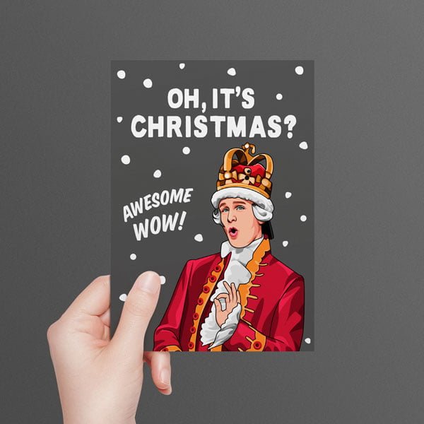 Hamilton King George Musical Christmas Card - All Things Banter