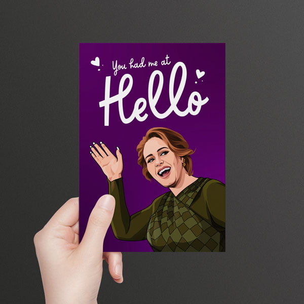 Adele Anniversary / Valentines Card - All Things Banter