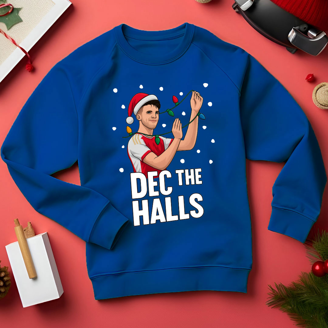 Declan Rice Arsenal Funny Christmas Jumper - All Things Banter